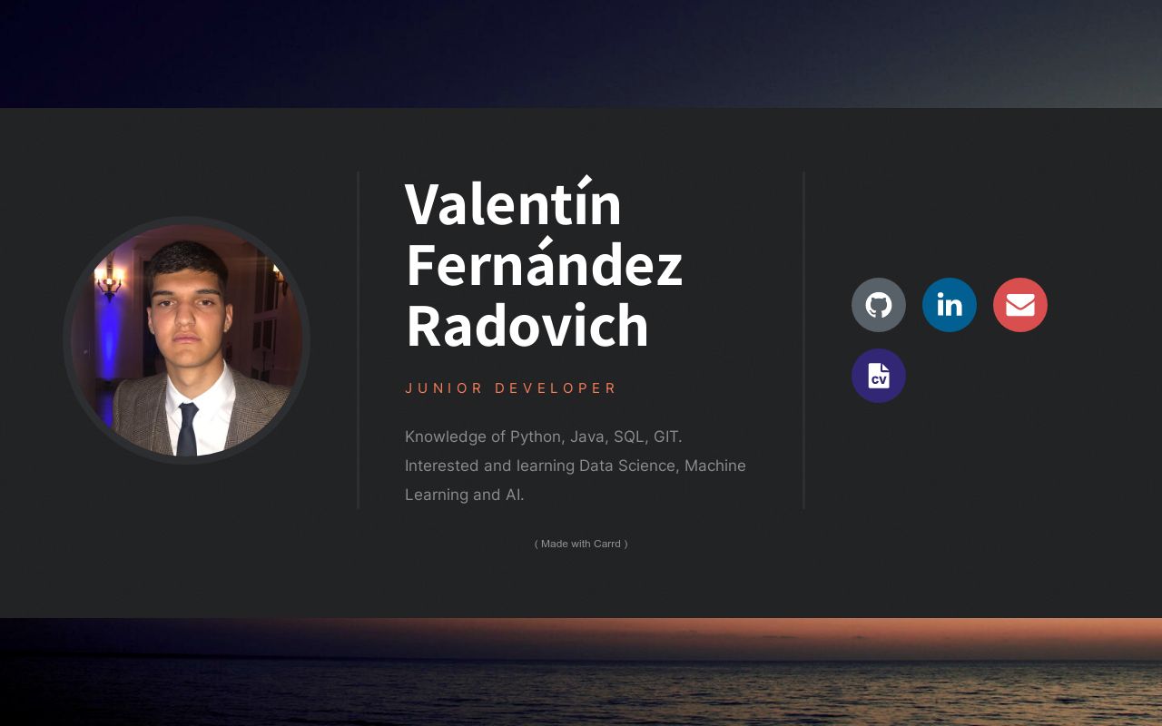 Valentin Fernandez Radovich | Portfolio